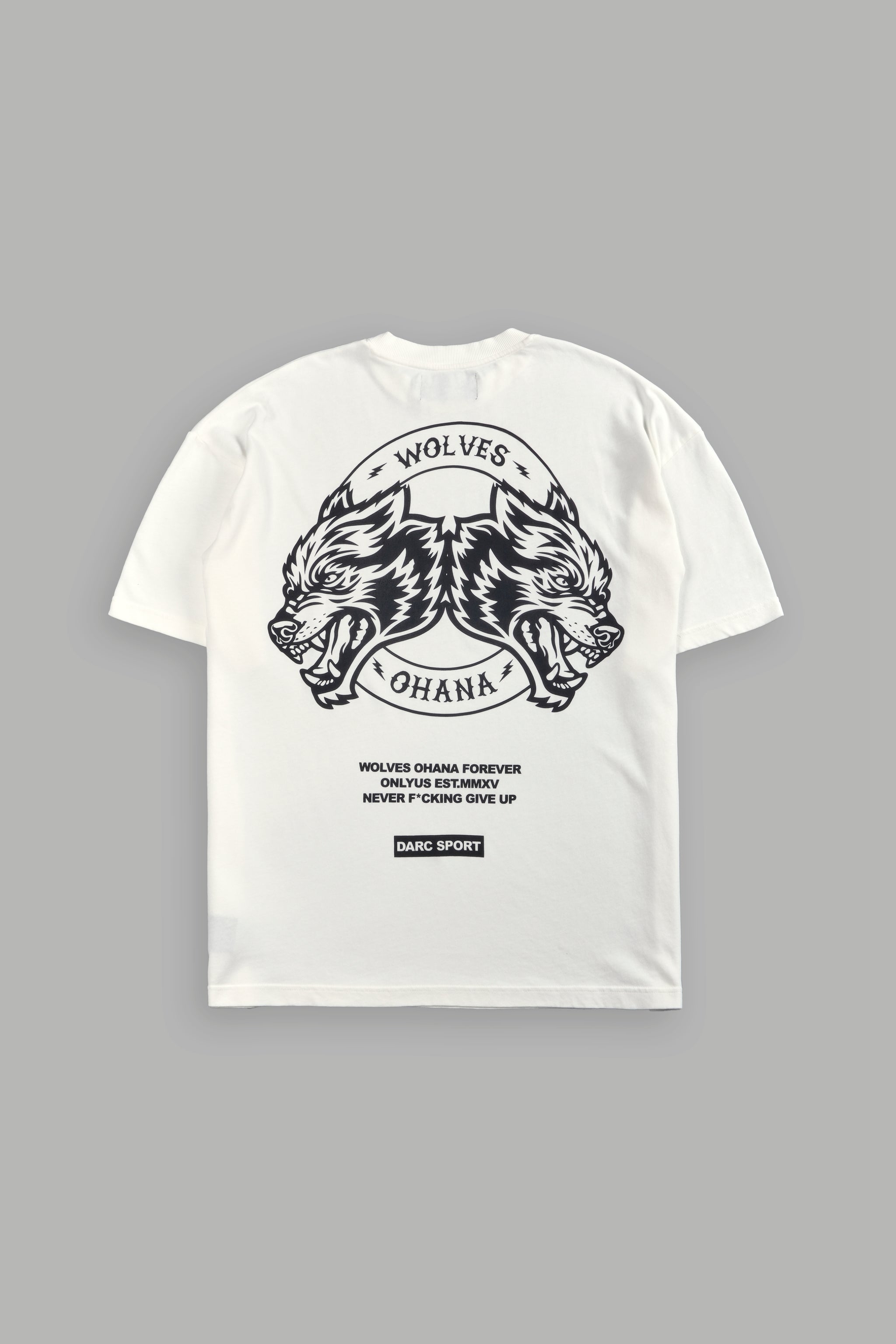 Wolves Ohana Forever "Premium" Oversized Tee in Cream